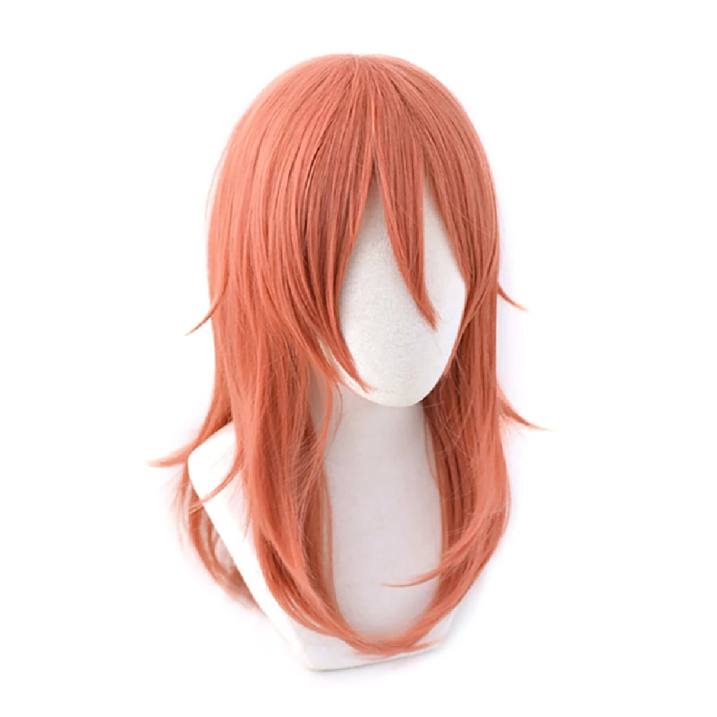 Chainsaw Man Cosplay Angel Devil Wig Orange Brown Anime Wigs Heat ...