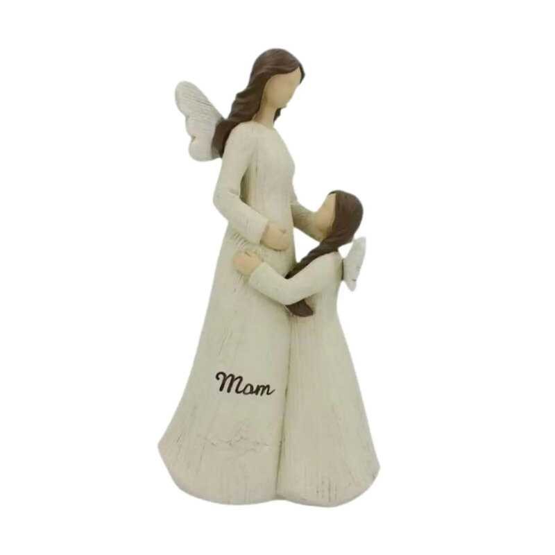 Mother And Daughter Statue Collectible Tabletop Ornament Modern Figure ...