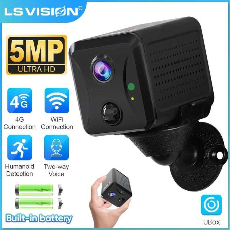 LS 2 C3 VISION 5Mp Mini 4G Security Camera SIM Card Wireless 1 Wifi ...