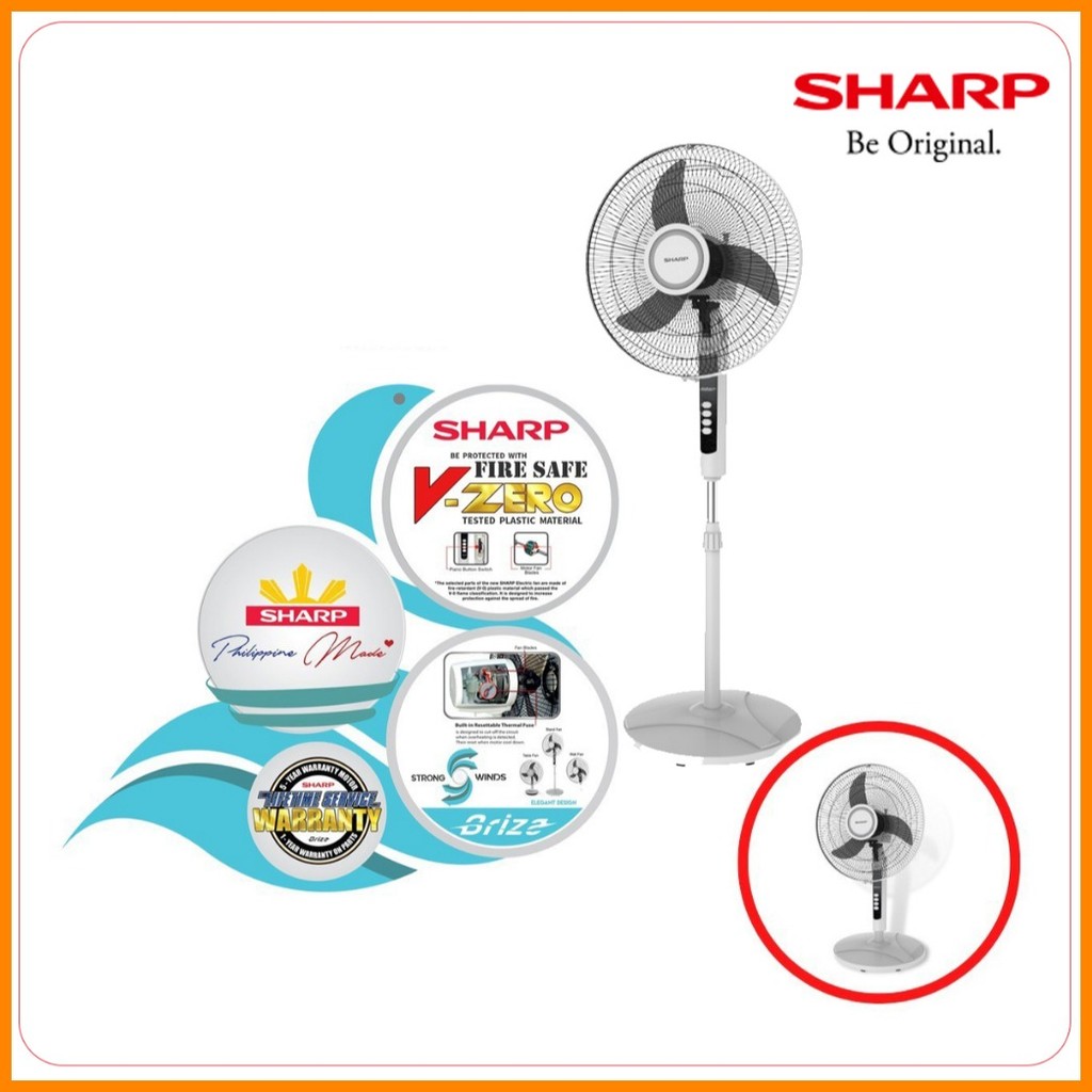 √ SHARP PJ-S161M 2in1 Convertible Into Table/Desk Fan /16" Fan Blade ...