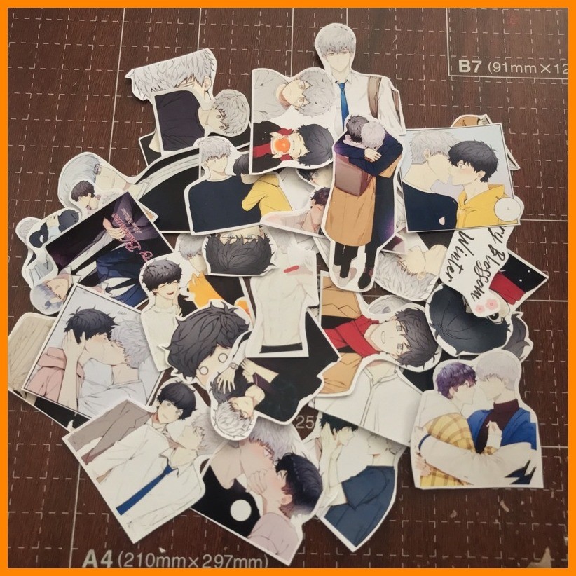 ♨ ╳ Cherry Blossoms After Winter Yaoi BL Manhwa Sticker Pack (35pcs ...