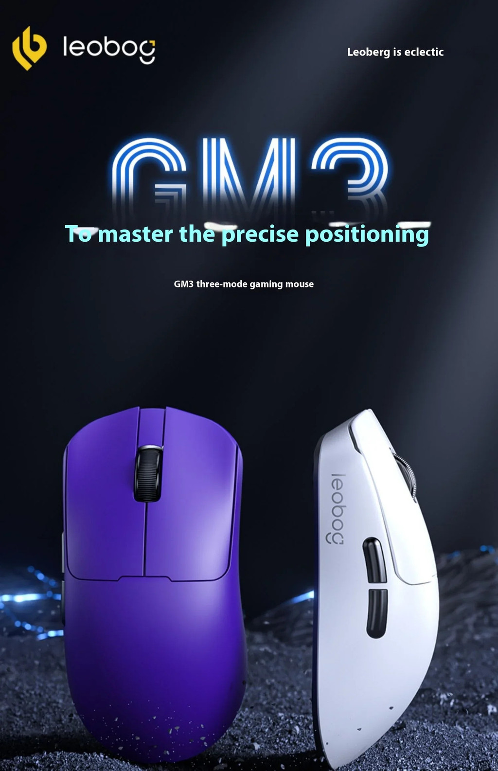 LEOBOG GM3 Wireless Gaming Mouse PAW3311 12000DPI Lightweight Buletooth 2.4G Wired Mouse 1000Hz ...