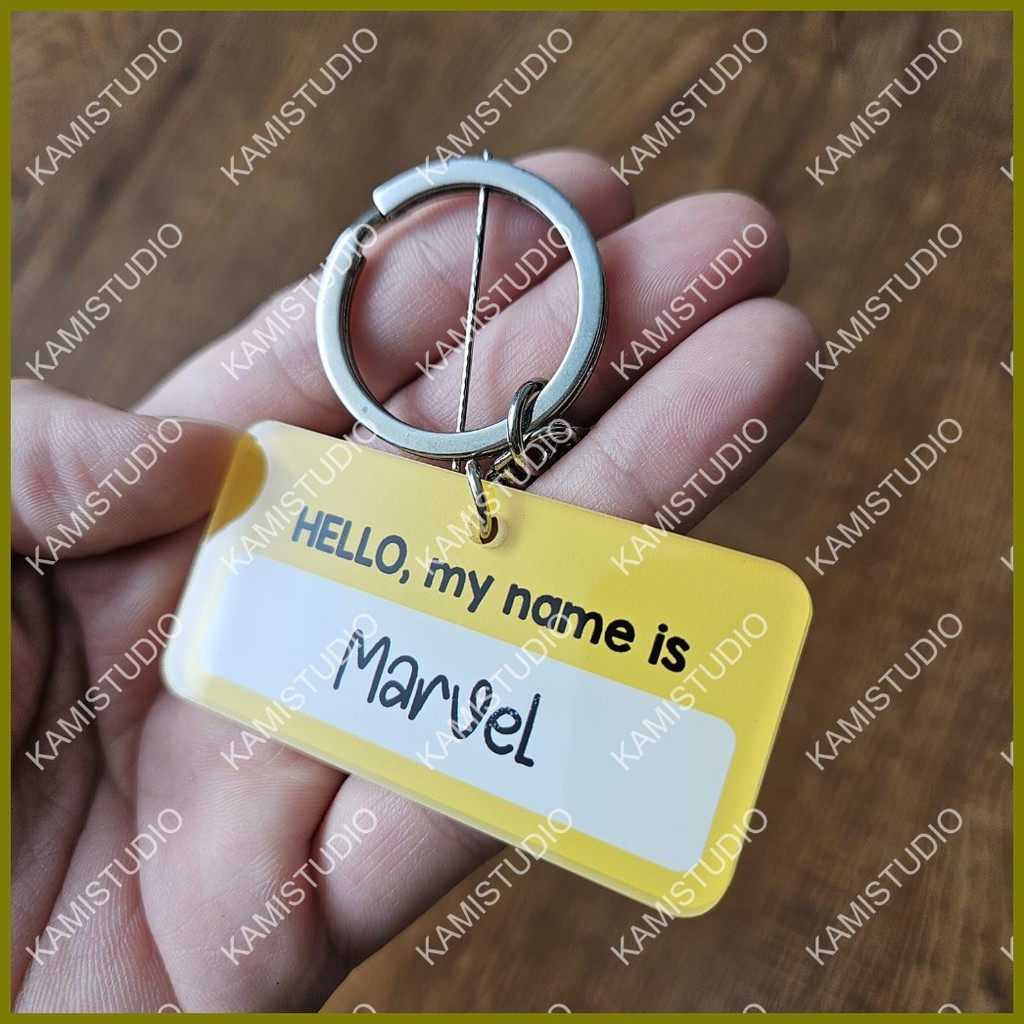 ↂ ☁ GANTUNGAN Keychain MODEL NAME CARD/ KEYCHAIN FREE NAME/KEYCHAIN ...