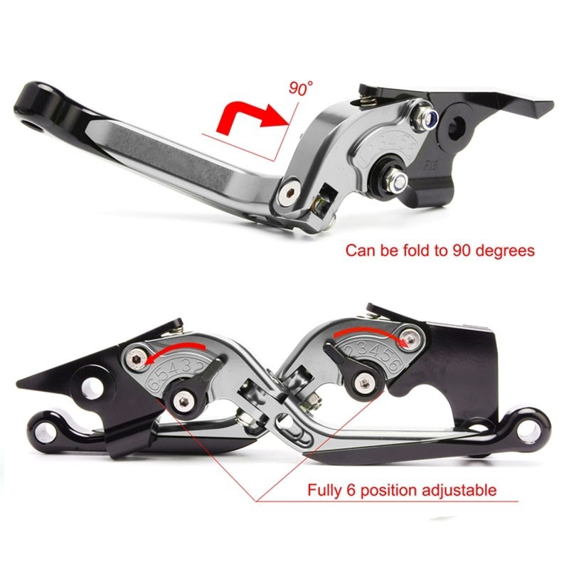 YZFR3 1 Pair Adjustable Brakes Clutch Levers Handle Bar for YAMAHA YZF ...