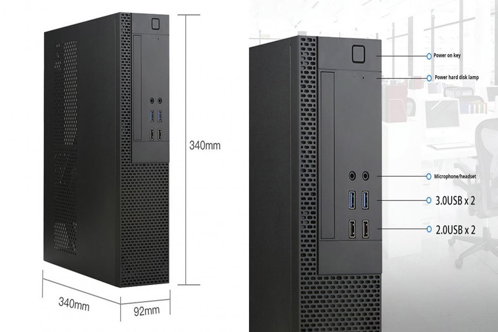 [RB] Horizontal Computer Case Efficient Cooling Mini Case 10l Capacity ...