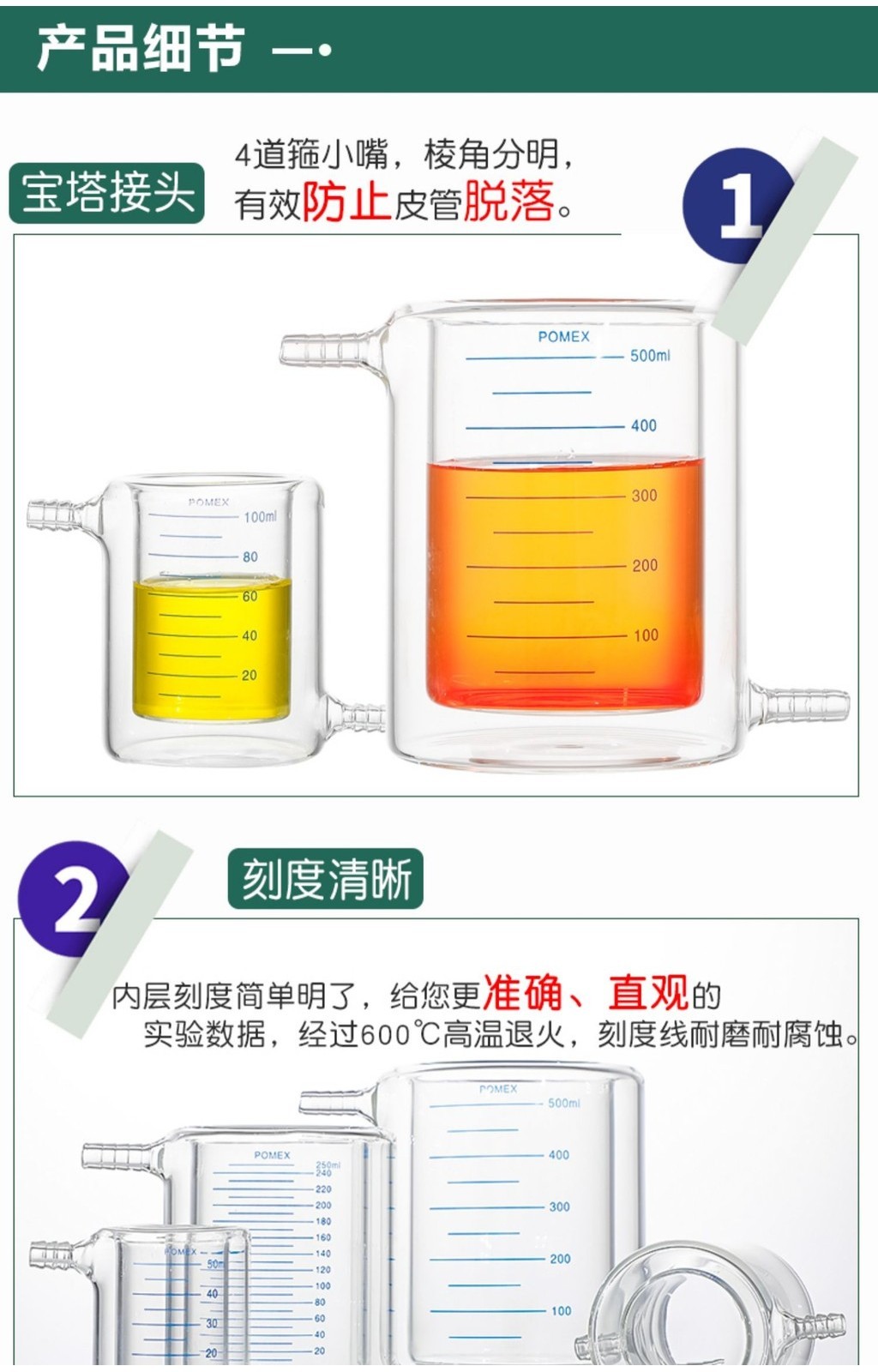 10/100/250/500ml Covered Double-Layer Beaker Photocatalytic Reactor ...