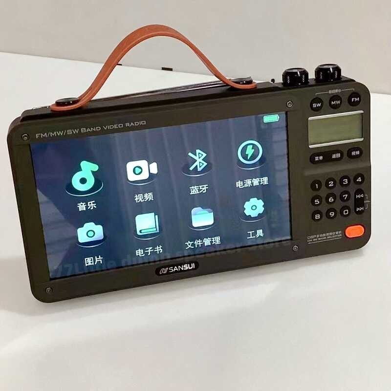 Portable SANSUI F51/F50 FM Radio Display Radio Wireless Bluetooth Speakers Dual TF Card Sl ...