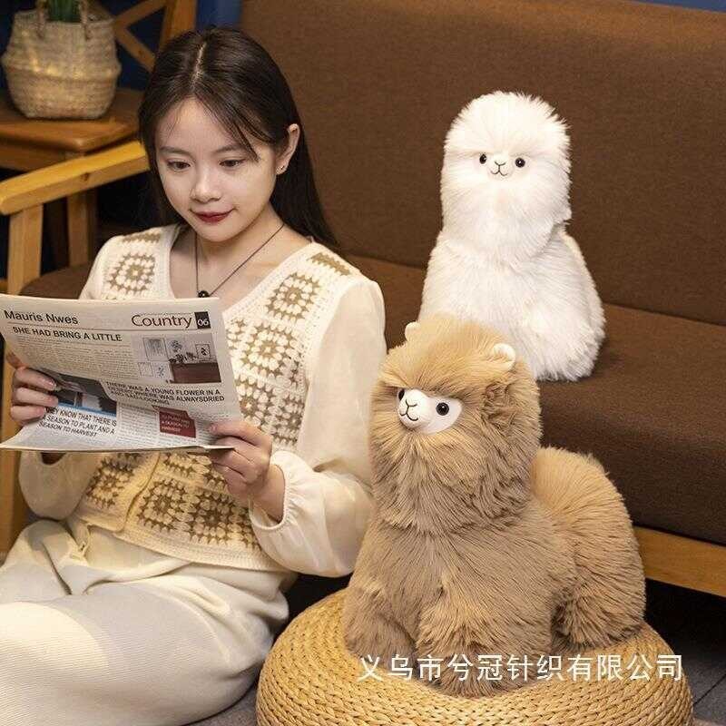 18 Dumb And Cute Camel Plush Toy Large Long Hair Little Lamb Doll ...