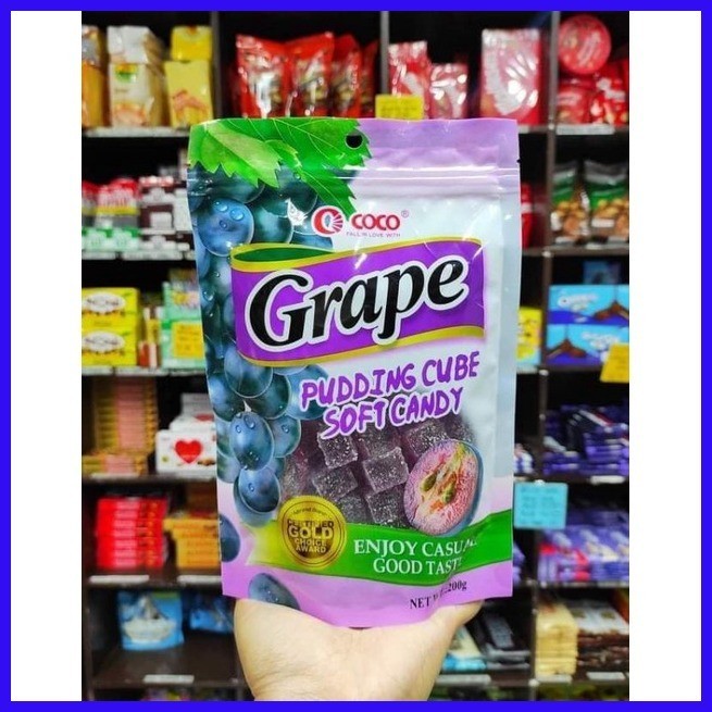 ∈ COCO PUDDING CUBE SOFL CANDY MANGO STRAWBERRY GEAPE FLAYVOR | Shopee ...