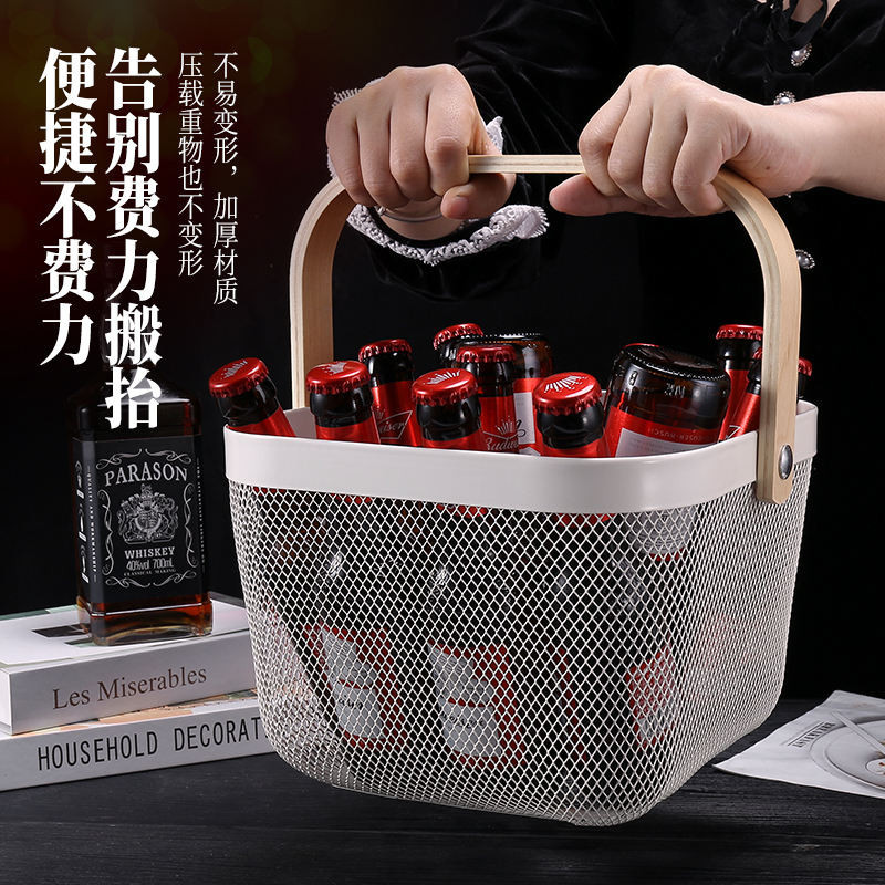 Beer carrying basket/// Bar KTV Beer Basket Beer Portable Basket ...