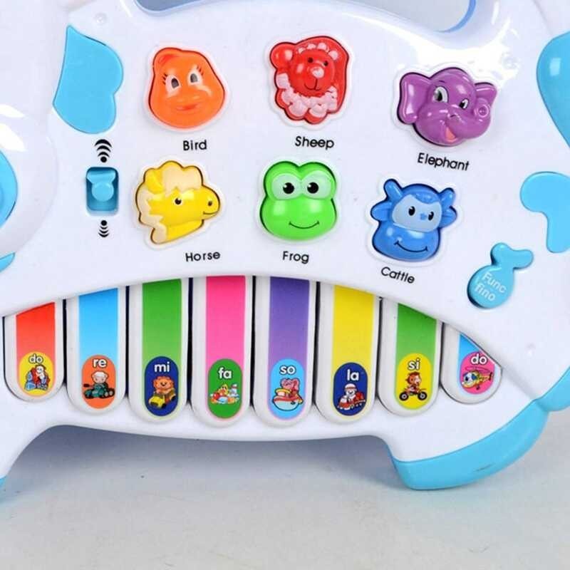 Cow Animal Cartoon Farm Keyboard Piano Baby Music Note Learning ...