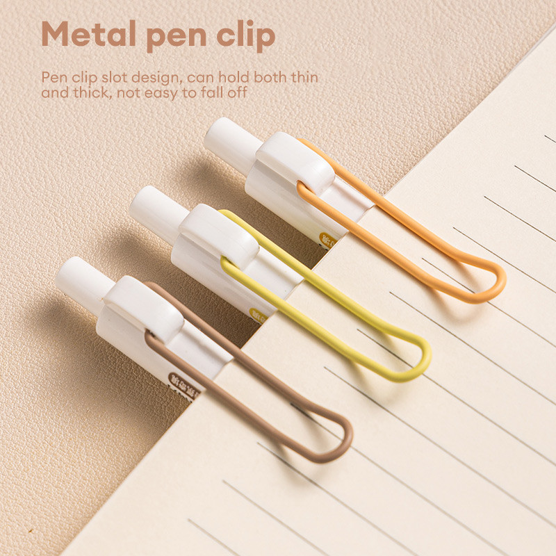 Deli Scented IP Gel Pen 0.5mm Pressing Macaron Color Black Ink ST Mini ...
