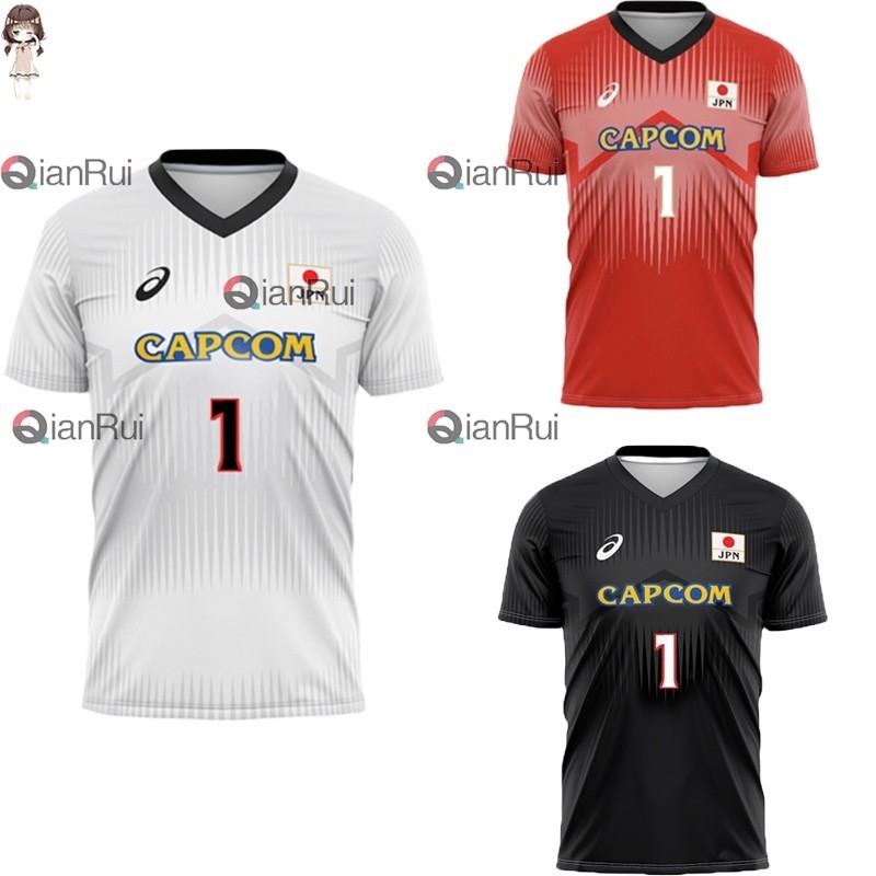 Tshirt 2024 Japan VNL Volleyball Jersey Short Sleeves ISHIKAWA / RAN ...