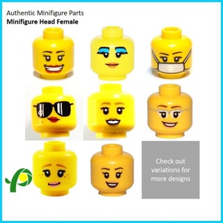 LEGO Minifigure Parts Head Female / Child Face Design Authentic Minifig ...