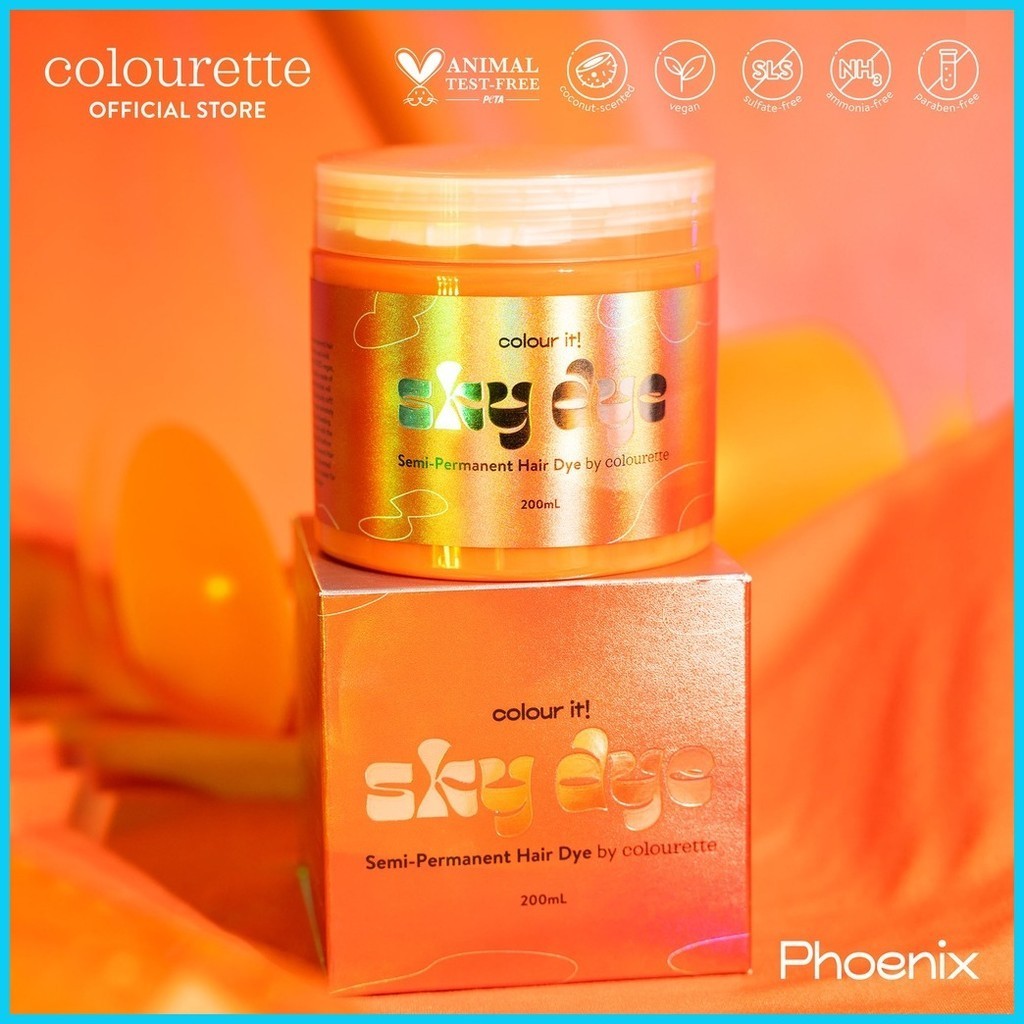 Colourette Sky Dye in Phoenix [Orange, Semi-Permanent Hair Dye ...