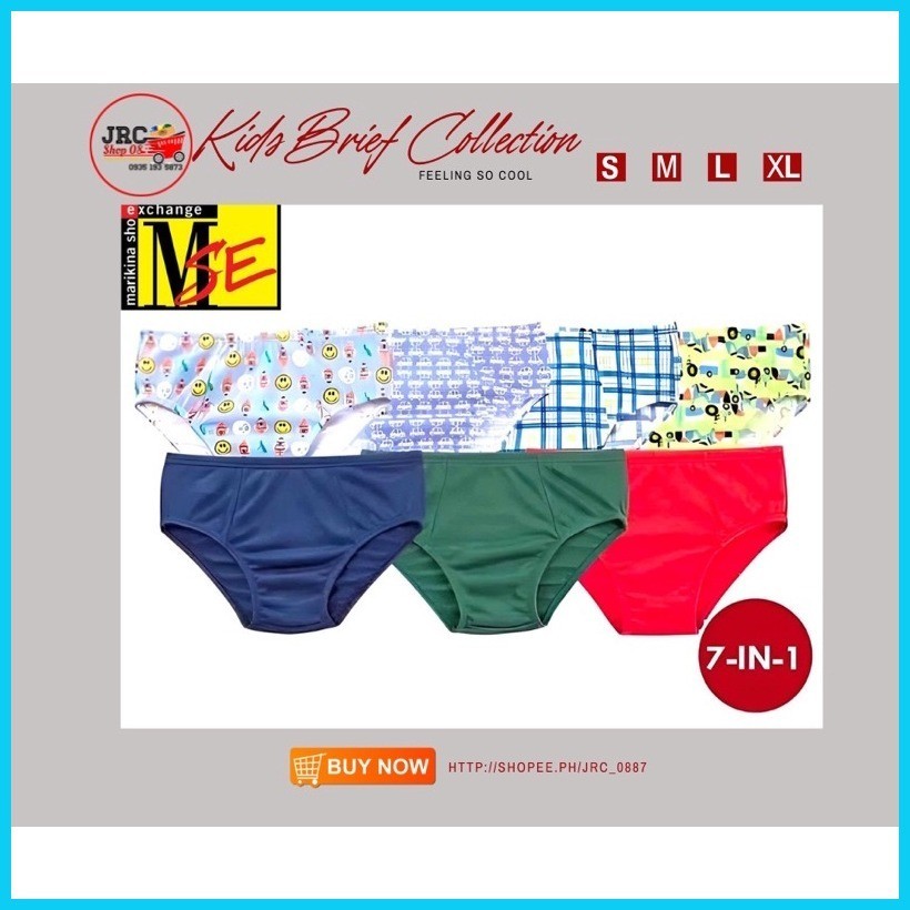 NATASHA MSE KIDS BRIEF 7 IN 1 SALE 100% ORIGINAL | Shopee Philippines