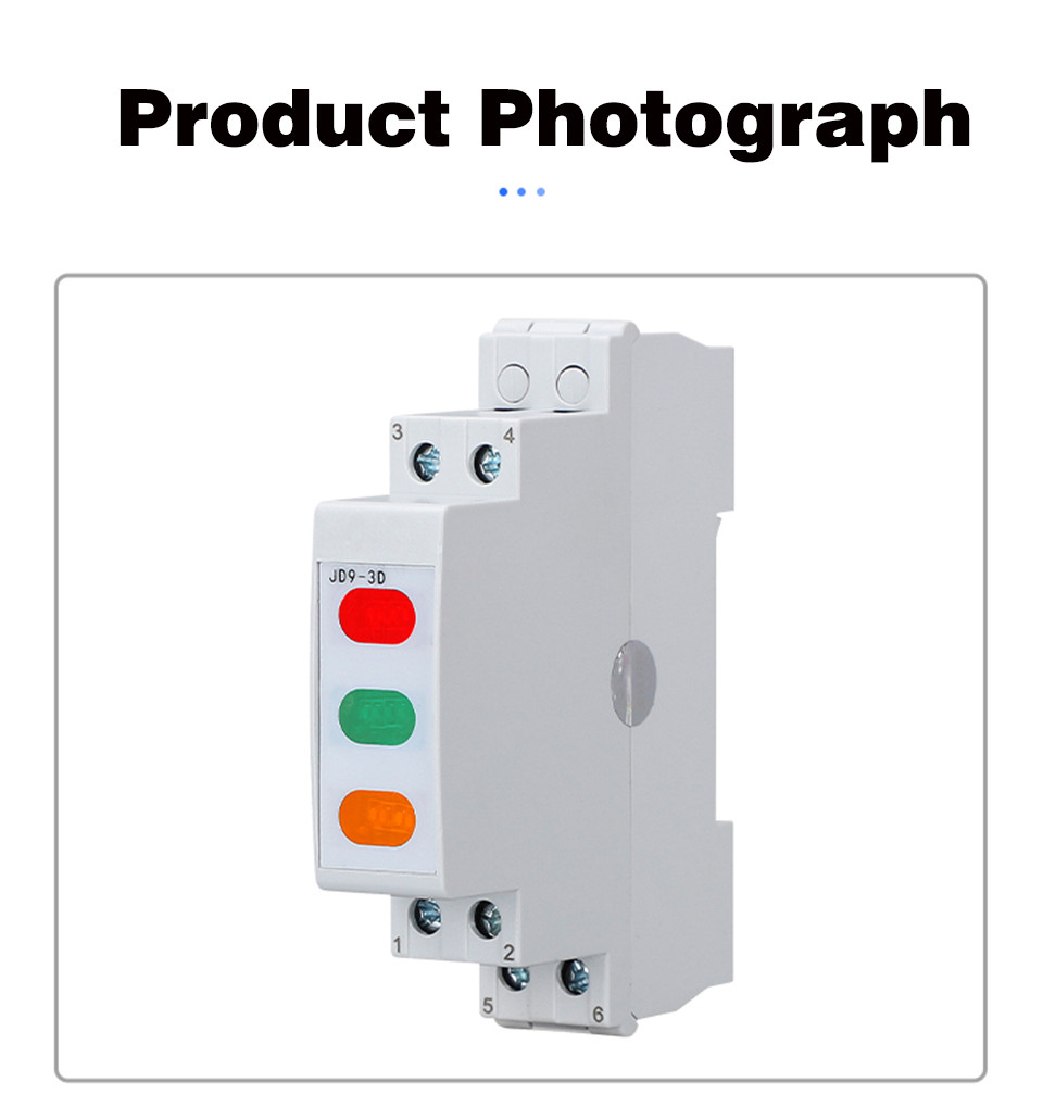 Din Rail type Power indicator light LED signal light 220v 24v ...