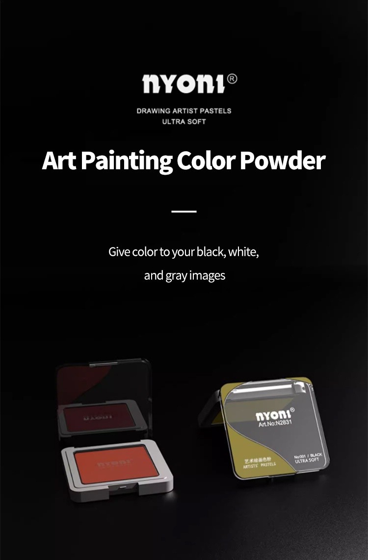 Angel Mark NYONI DRY WET Sketch Toner Paint Graphite Charcoal Color ...