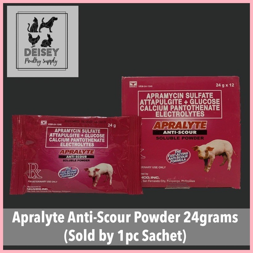 Apralyte Anti-Scour for Pig 24grams (1 Sachet) | Shopee Philippines