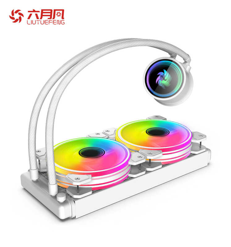 June Wind RA-240 Integrated Water Cooled ARGB Computer Desktop CPU Heat ...