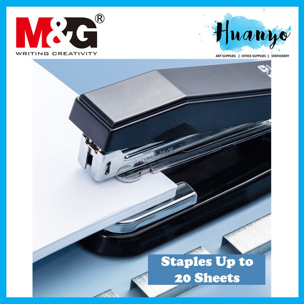 M&G Heavy Duty 360 Degree Rotatatable Swivel Stapler No 12 (Black ...