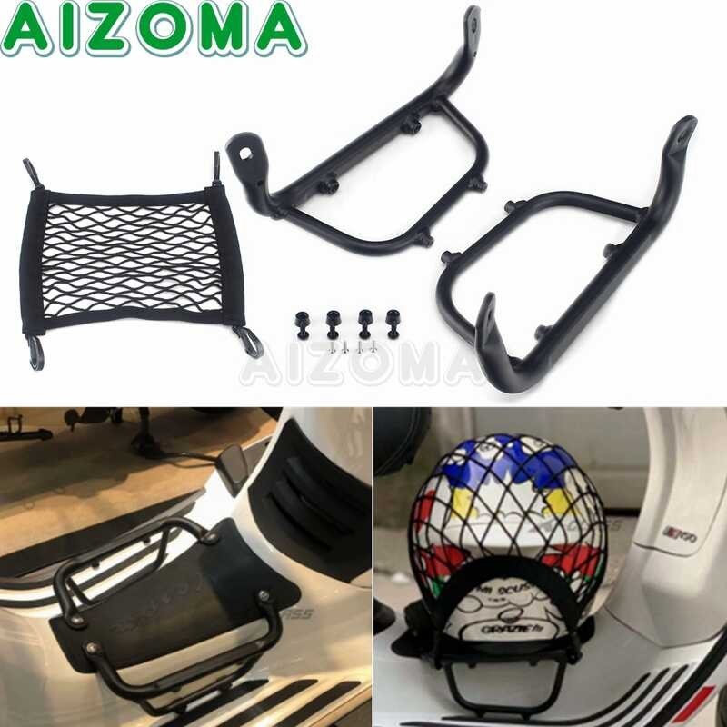 Net Motorcycle Lage Scooter Footboard Shelf Helmet Bag Holder Carrier ...