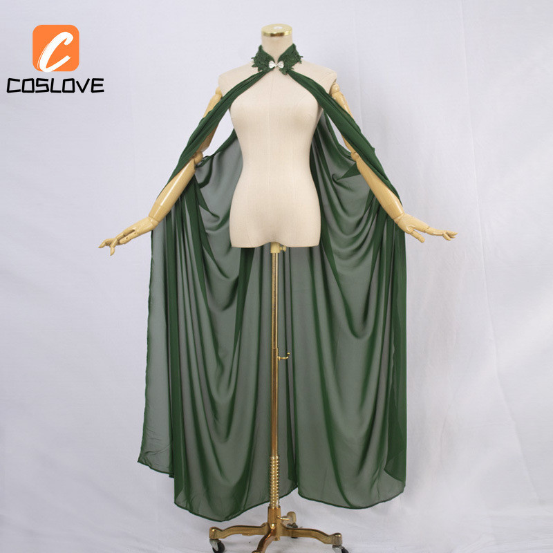 Classic Style Elf Cosplay Cape Women Medieval Fairy Shawl Cosplay ...