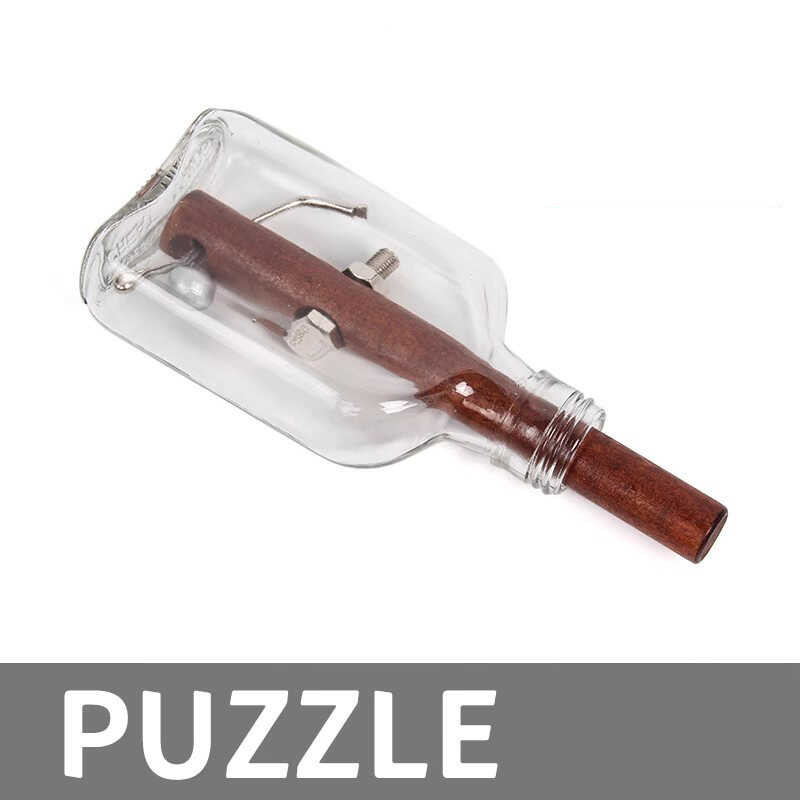 Creative Glass Bottle Puzzle For Children Adults Brain Burning Nine ...