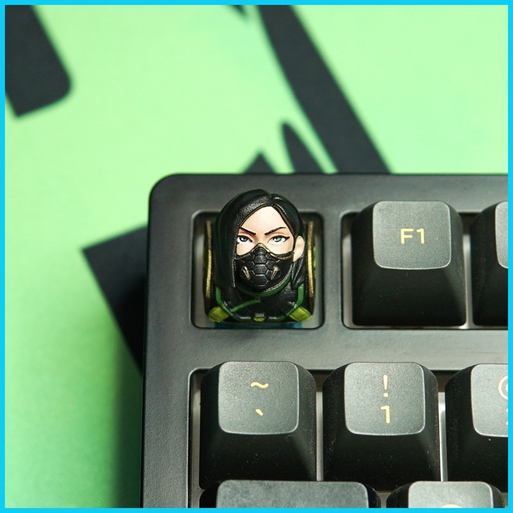 ☪ Valorant Viper artisan keycaps Mechanical keyboard Resin cast ...