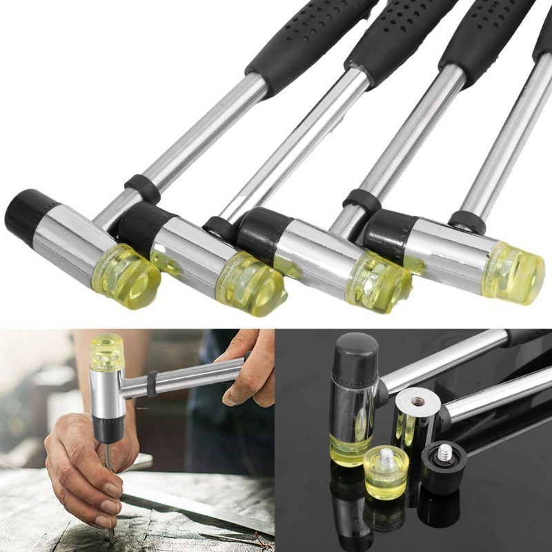 1/2PCS Double Headed Mounting Hammer - Soft Tap Rubber, Detachable ...