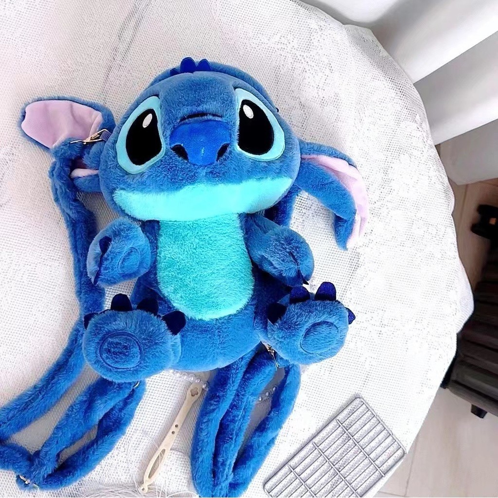New Stitch Backpack Plush Star Treasure Messenger Bag Female | Shopee ...