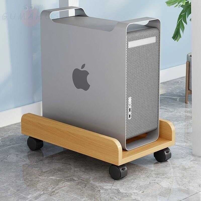 Desktop computer with pulley mobile rack, chassis cabinet under the ...