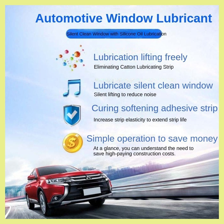 Car Window Lubricant 620ML Car Door Noise Elimination Glass Lifting ...