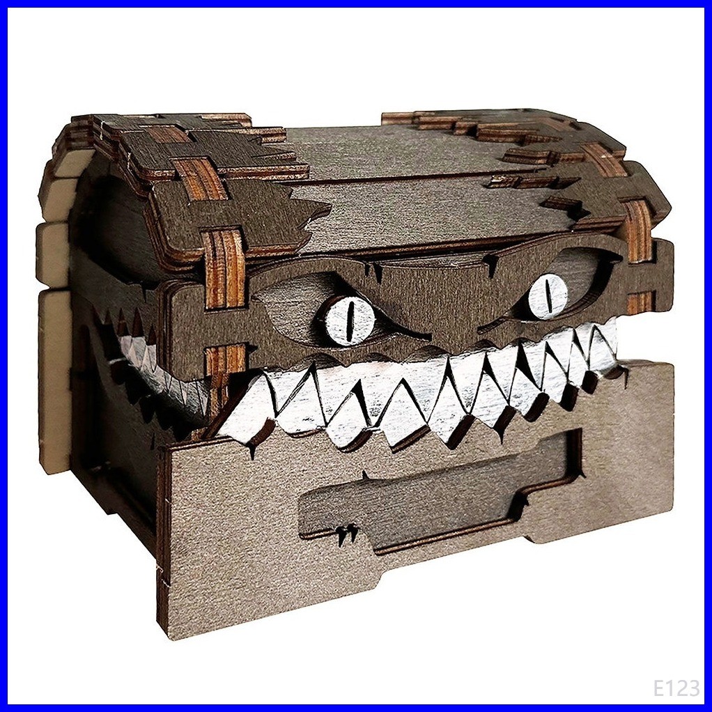 [High quality] Demon Dungeon Mimic Chest Storing Wooden Spliced ...