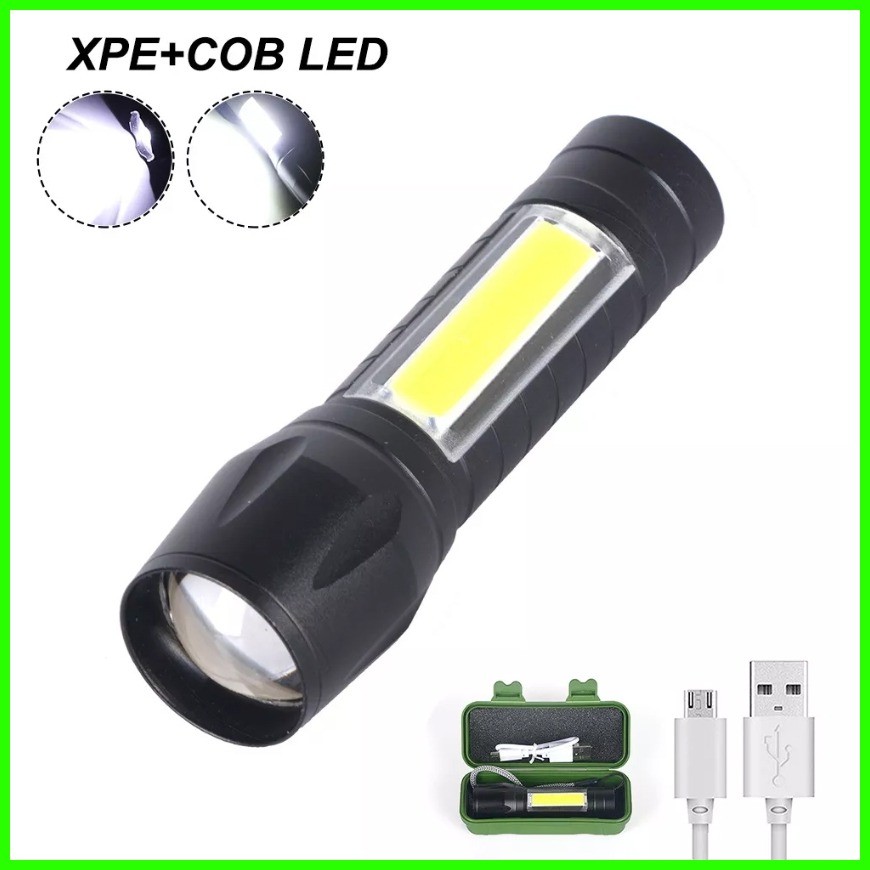 ∠ ∪ Flashlight XPE+ Police Cree LED Flashlight Rechargeable Flashlight ...