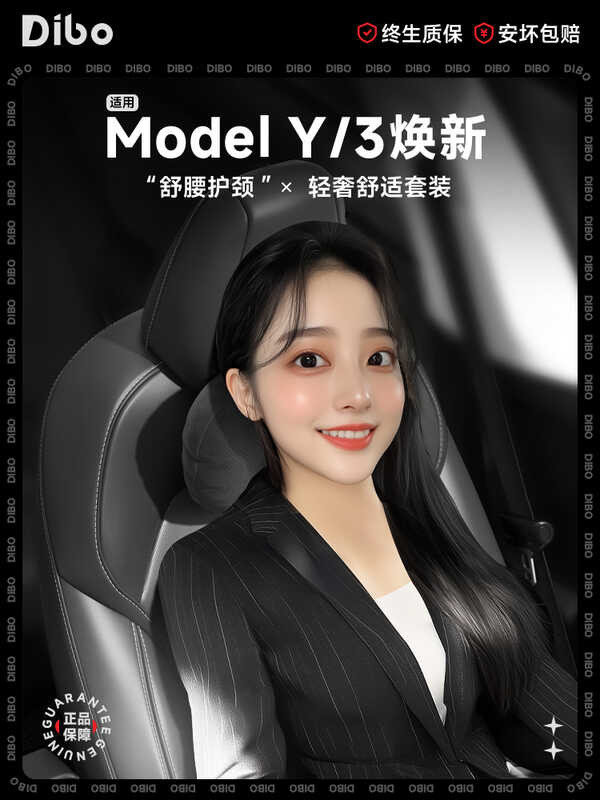 DiBo Maybach Headrest Suitable para sa Tesla Model Y/3 Renewal Car Neck ...