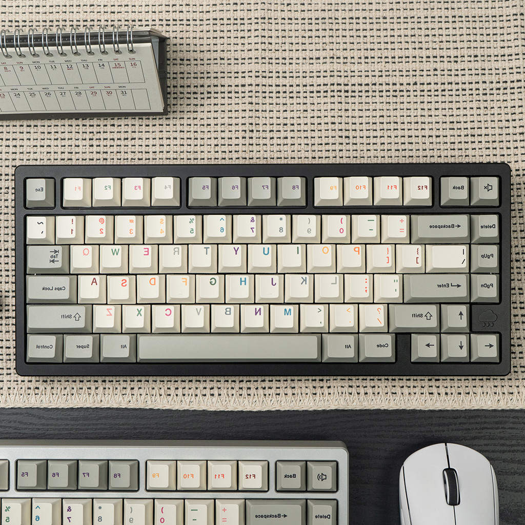Retro Mirror image Keycaps PBT cherry profile Keyboard Keycap set For ...