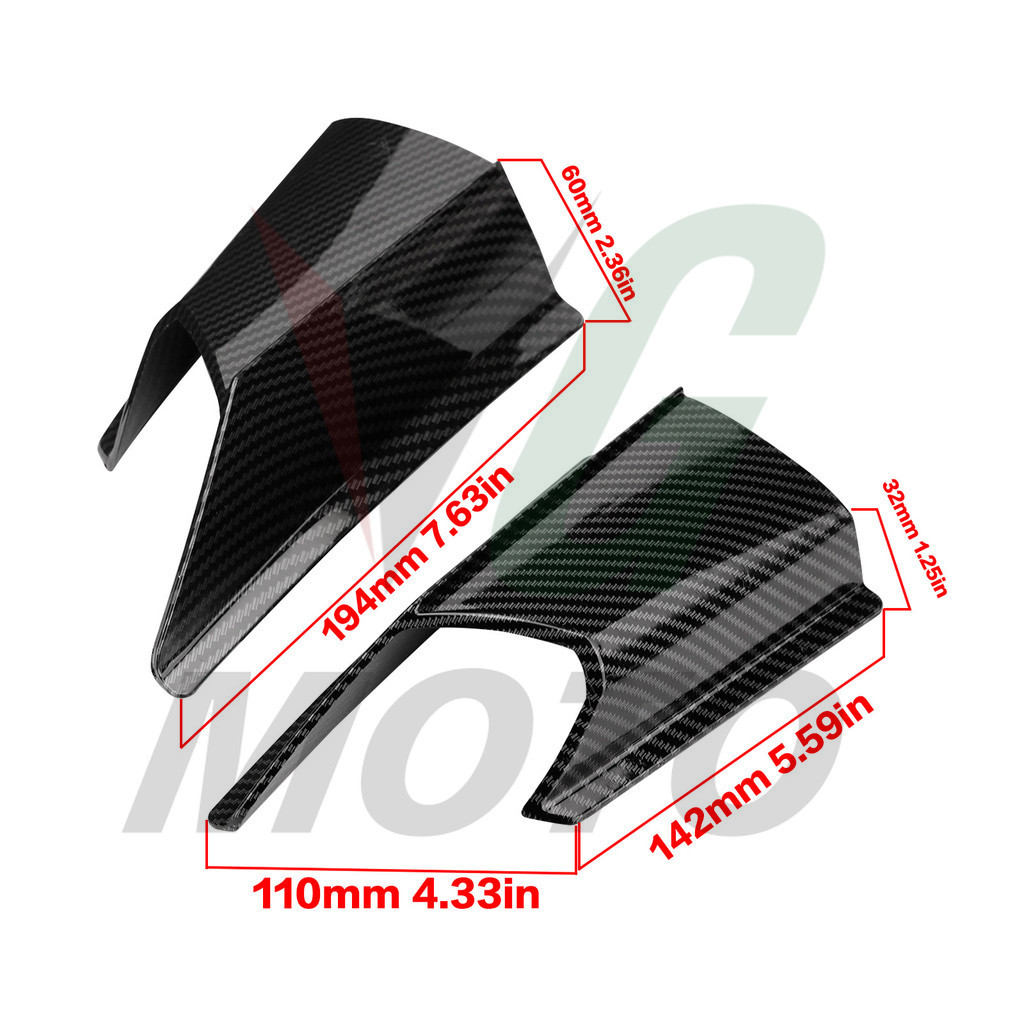 ADV150 For Ducati Winglet Aerodynamic Wing Windshield adv 150 z200s ...