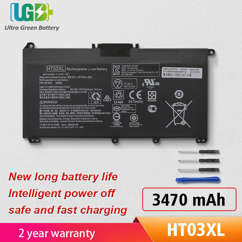 UGB New Ht03xl Ht03 Battery For HP L11119-855 L11421-1C1 L11421-2C2 L11 ...