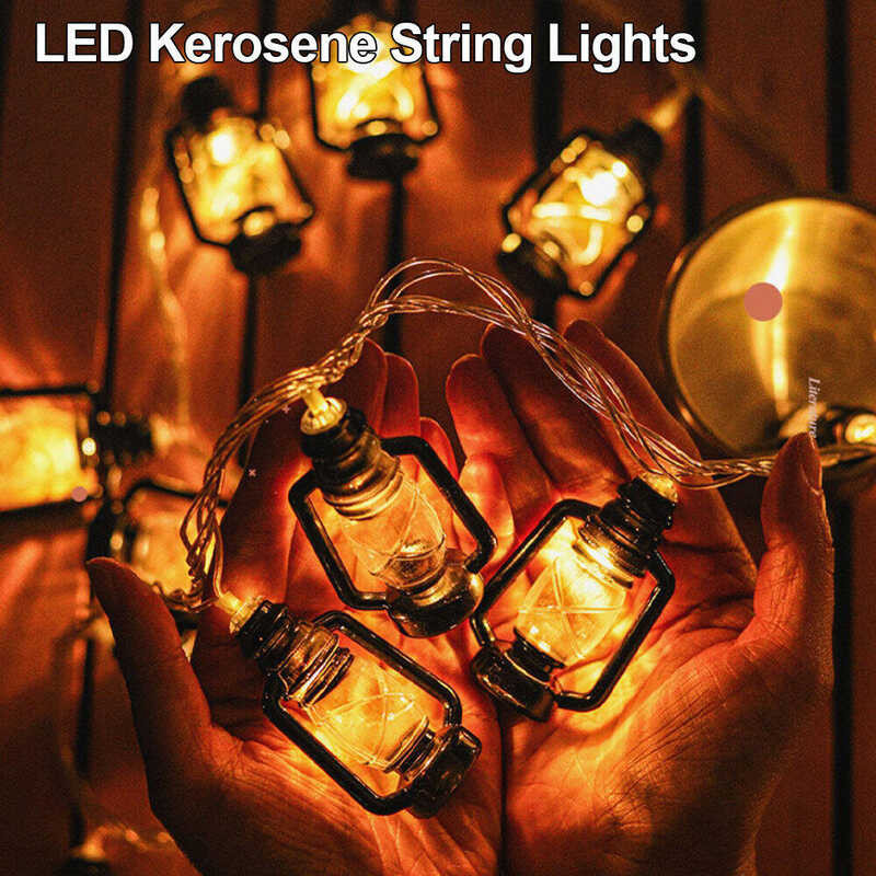3M Nakikita Ang 20Led Solar Retro String Lights Battery Sa Labas Ng ...