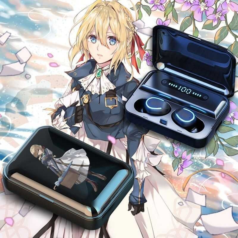 Violet Anime Violet, Evergarden Wireless Headphones Bluetooth 5.0 Ipx5 ...