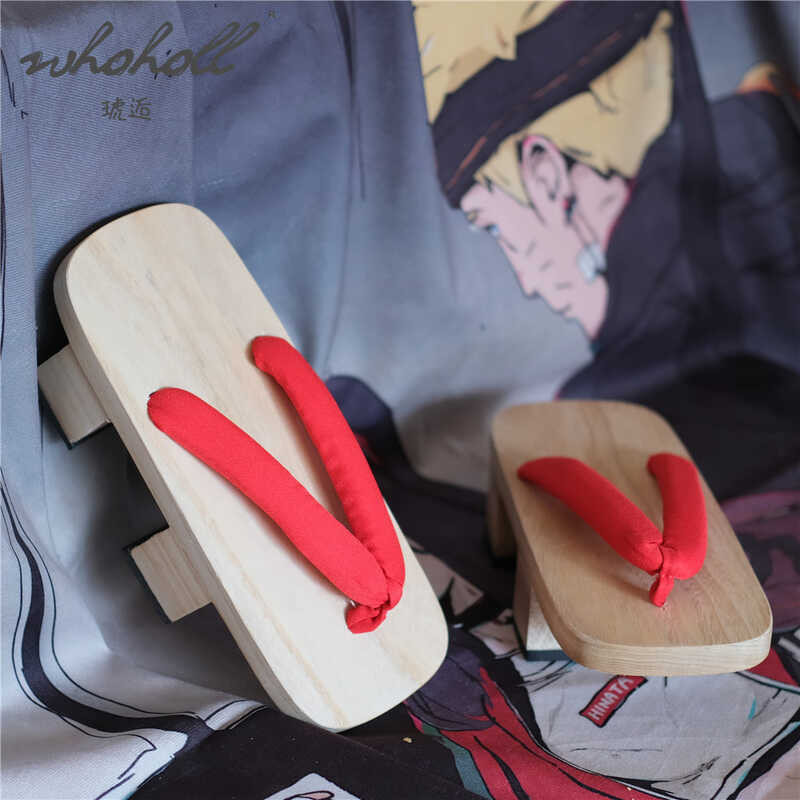Samurai Cos Geta Japanese Wood Clogs Summer Flat Man Women Unisex Flip ...
