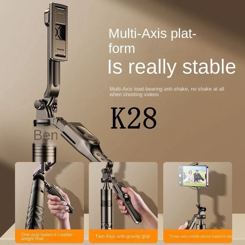 L16 K28 Portable Wireless Selfie Stick Tripod Stand Remote Extendable ...