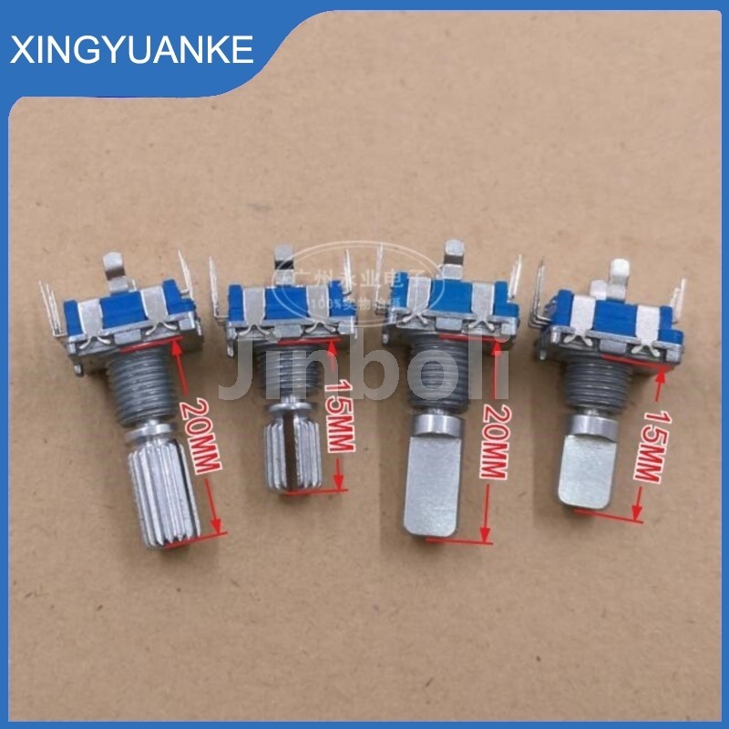 5pcs Ec11 Rotary Encoder With Push Switch 360 Degree Rotation 20