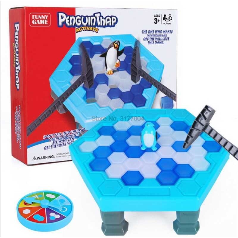 20/50Set DHL Large/Mini Trap Board Ice Breaking Save Penguin Party Game ...