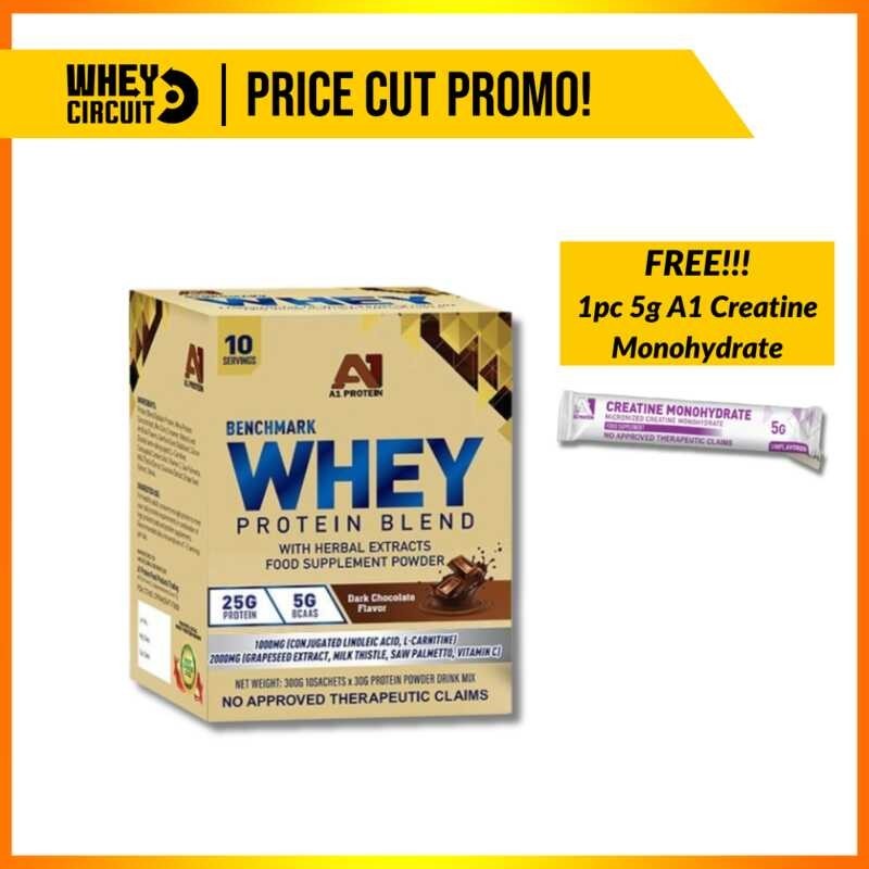 . A1 Benchmark 100% Whey Protein 10 Serving COD* * | Shopee Philippines