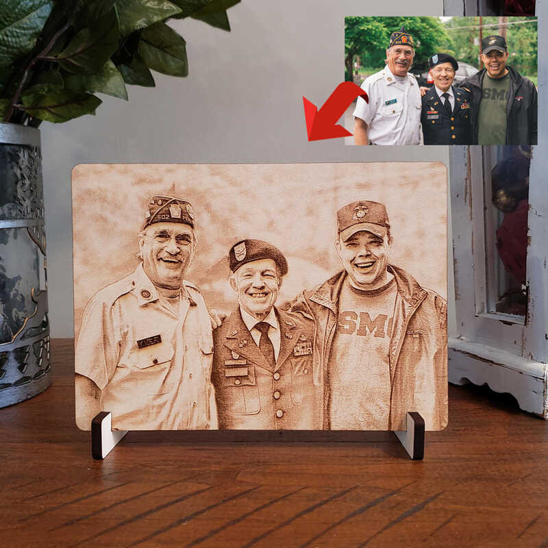 Custom Wood Litrato Photo Frame Laser Na Nailagay Para Sa Parehong ...