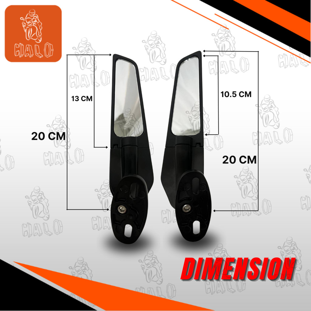 SIDE MIRROR V2 UNIVERSAL WINGLET | Shopee Philippines