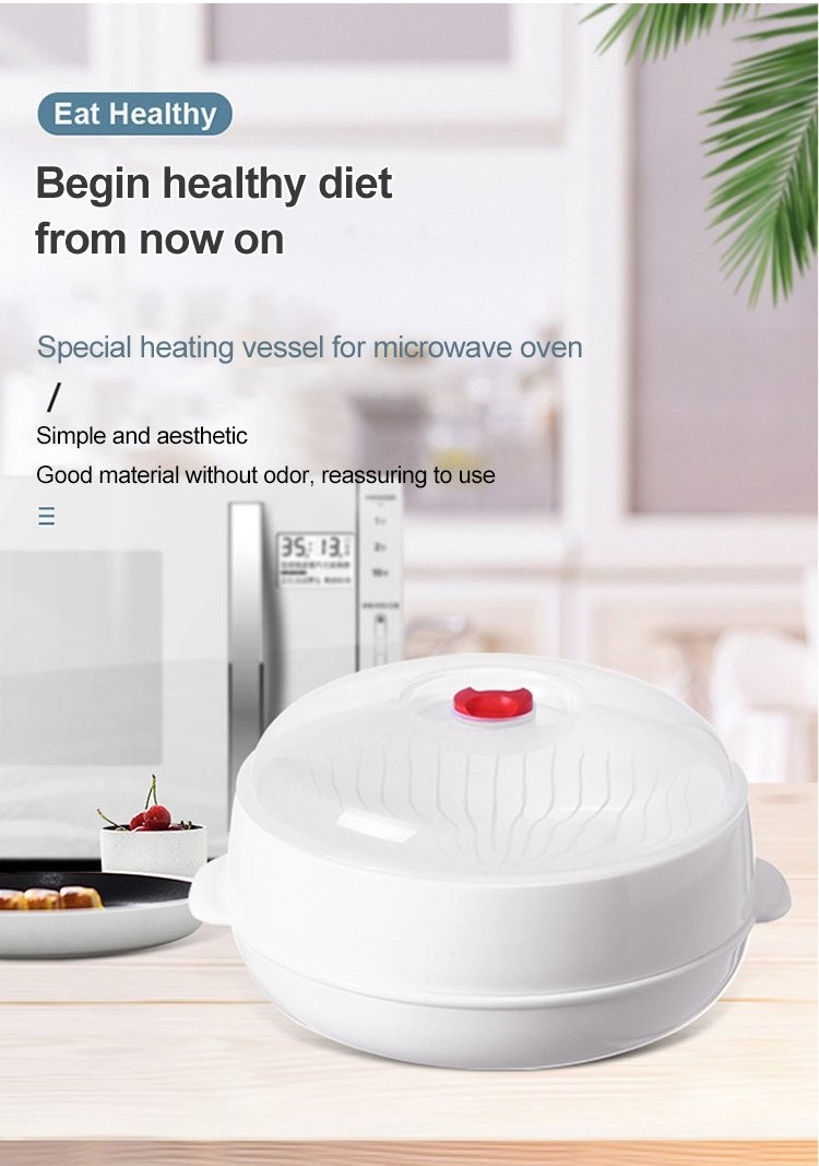 Microwave Oven Double-layer Rounded Steamer/Multifunctional Microwave ...