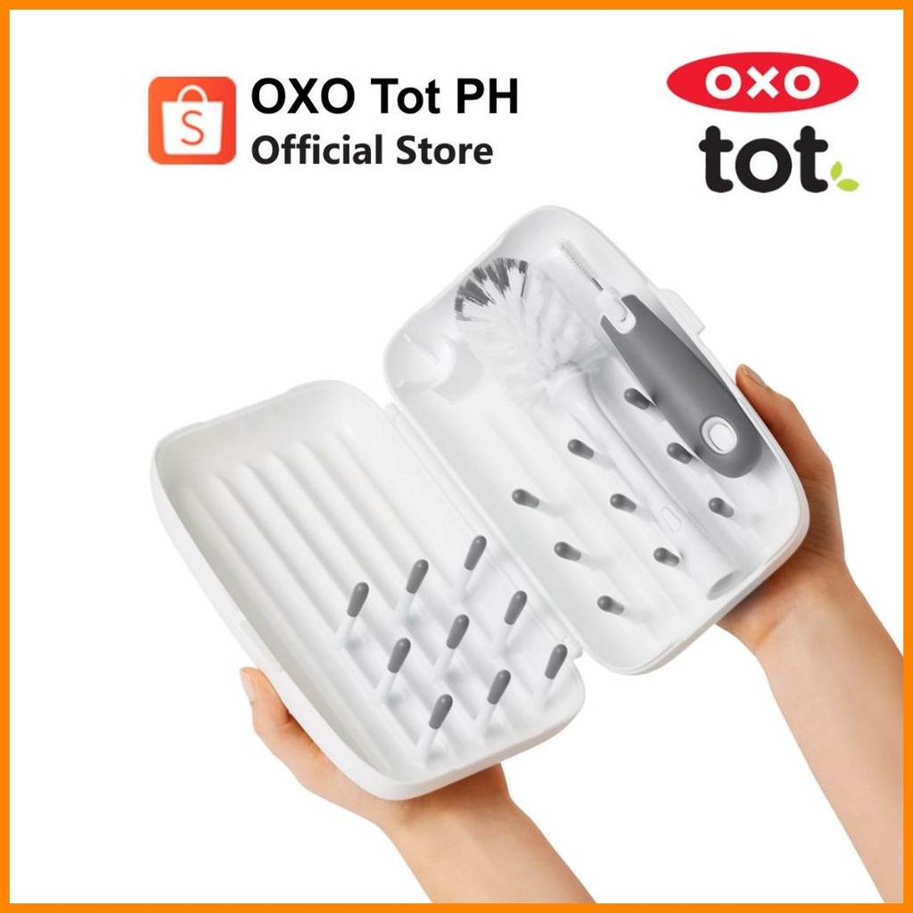 OXO Tot Travel Drying Rack with Baby Bottle Brush | Shopee Philippines